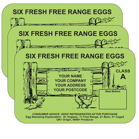 PL1 Egg Box Labels Type Bespoke Designs For Purchase Online