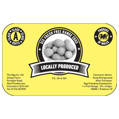Custom Egg Box Labels