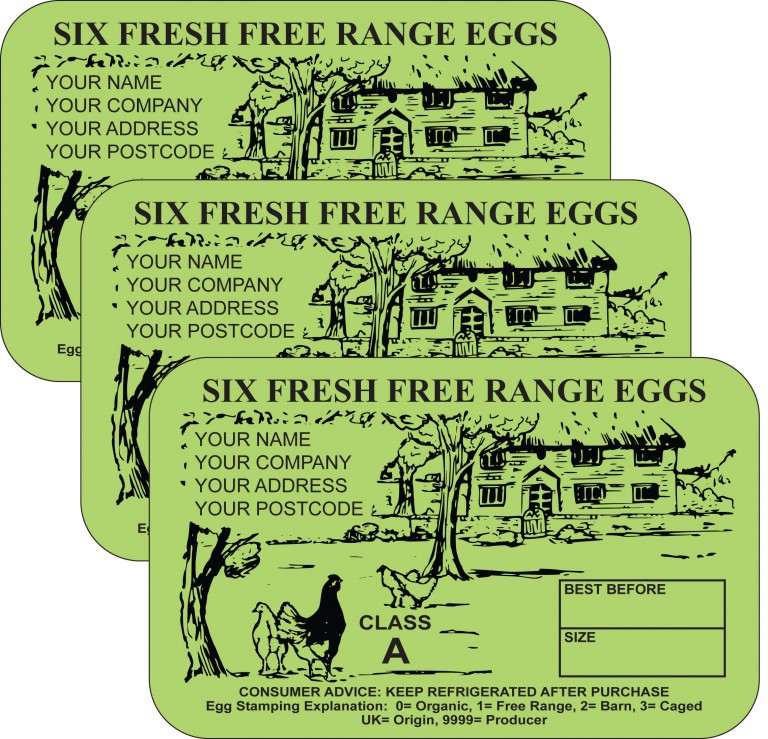 PL2 Egg Box Labels - 3,000 Labels
